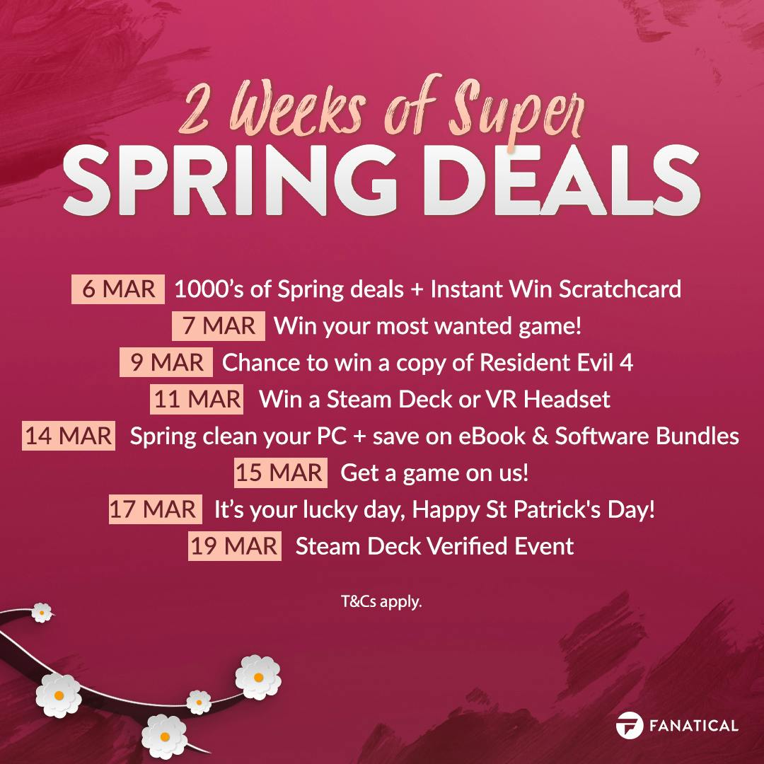 The Spring Sale Has Sprung! | Fanatical Blog